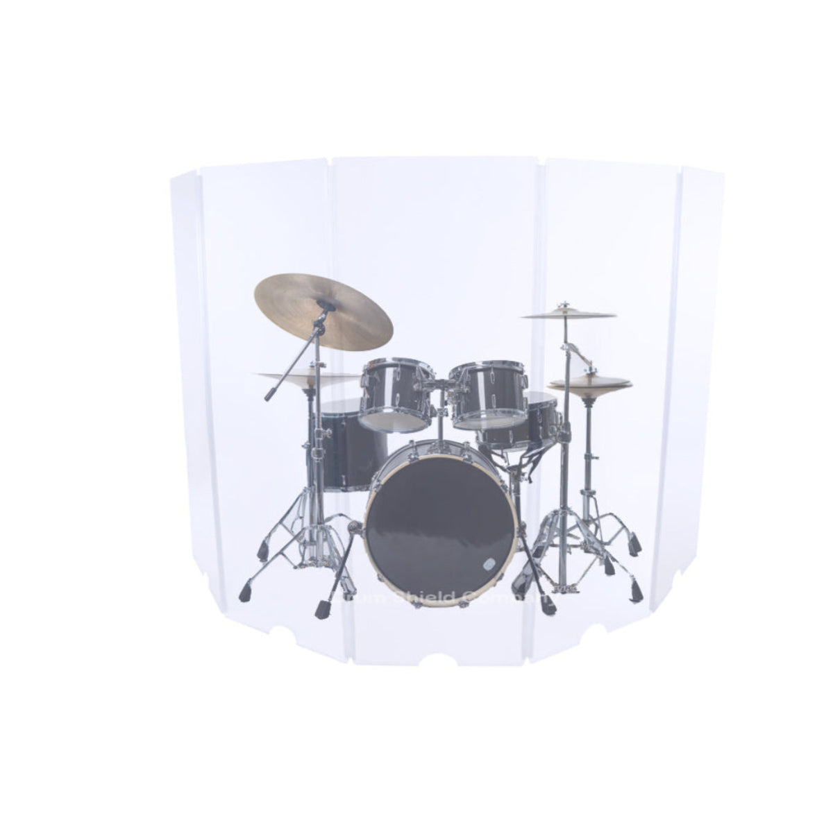 5.5 Foot Tall Drum Shield System - Crystal Clear Acrylic – Drum Shield ...